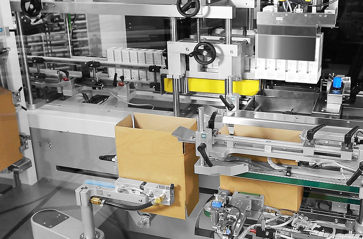 Case packing: case packer top loader palletizer