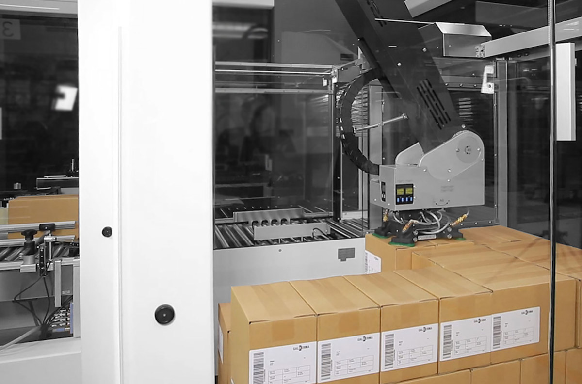 Case packing: case packer top loader palletizer